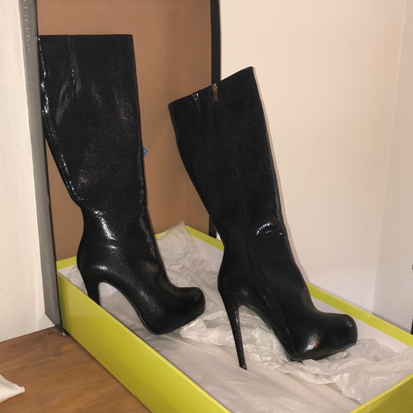 Paper Fox | Shoes | Knee High Heel Boots | Poshmark